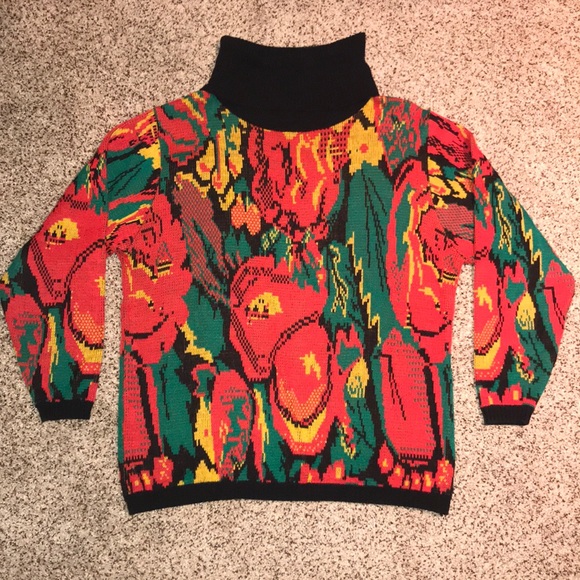 Vintage | Sweaters | 8s Vintage Tomato Sweater | Poshmark